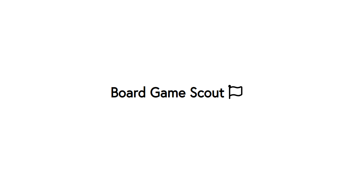 Board Game Scout